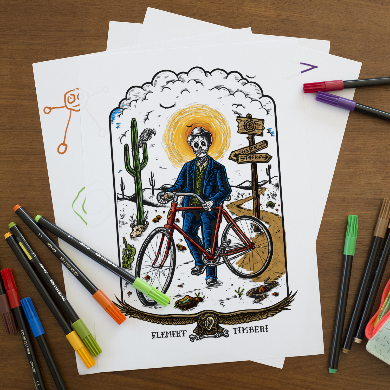 Timber! Print & Colour | Element